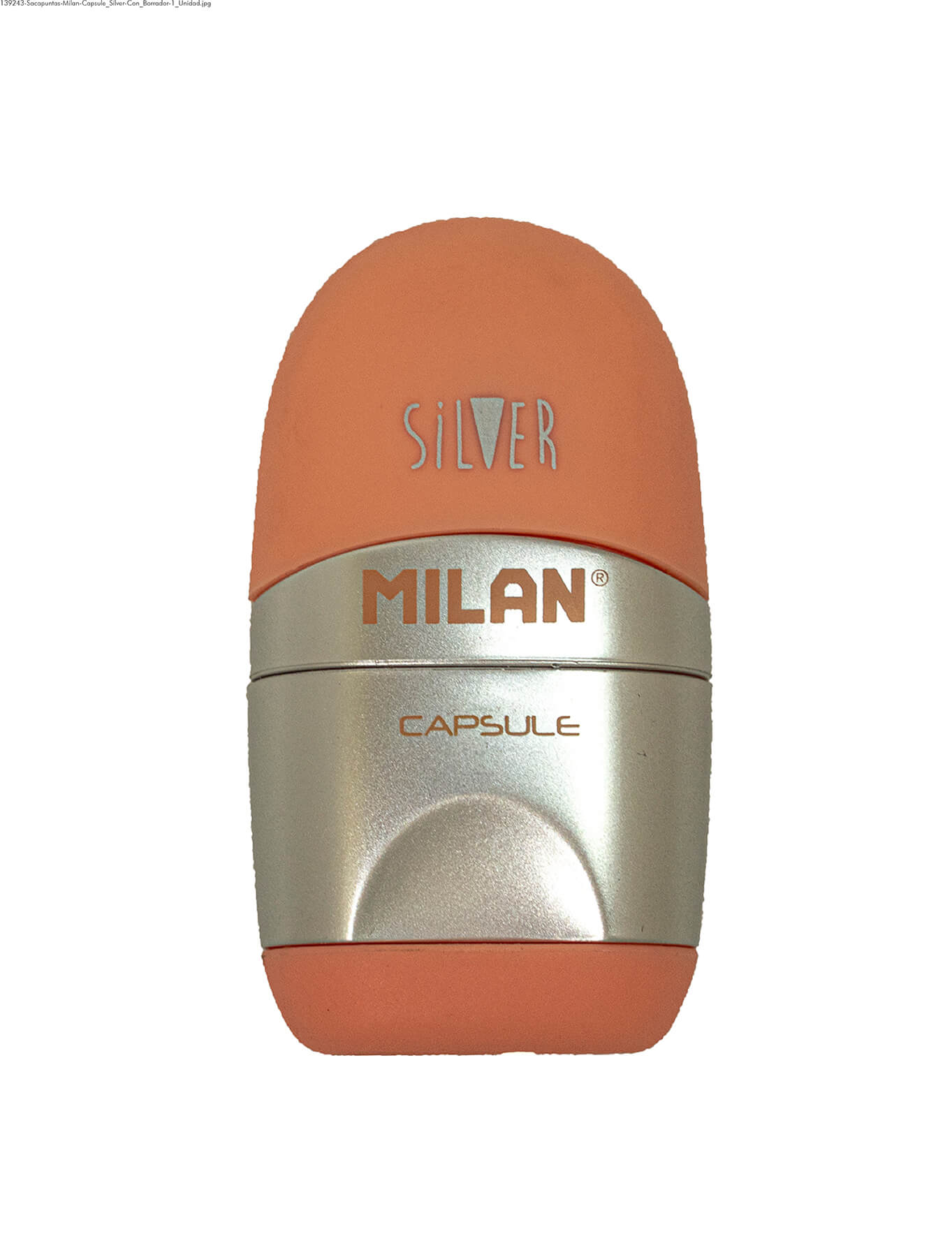 Sacapuntas - Milan - Capsule Silver - Con Borrador - Rosado - 1 Unidad ...