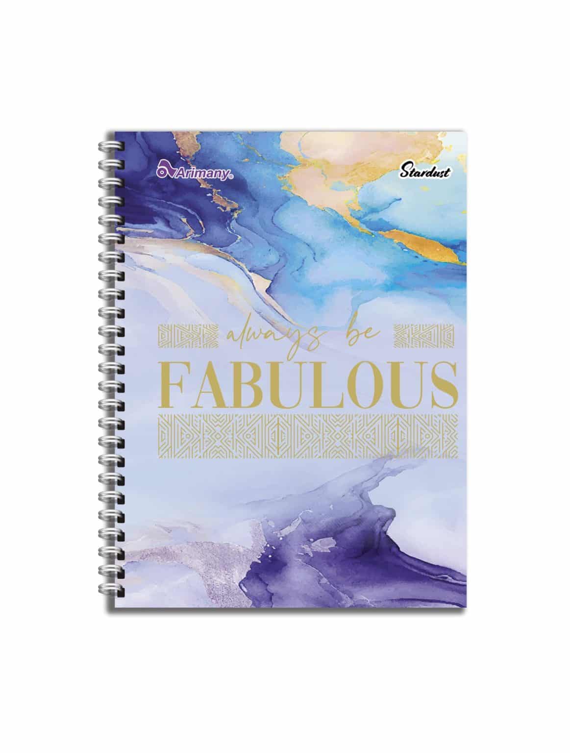 Cuaderno Doble Anillo-Pasta Semidura-Carta-100 Hojas-Stardust-C/C 7 MM ...