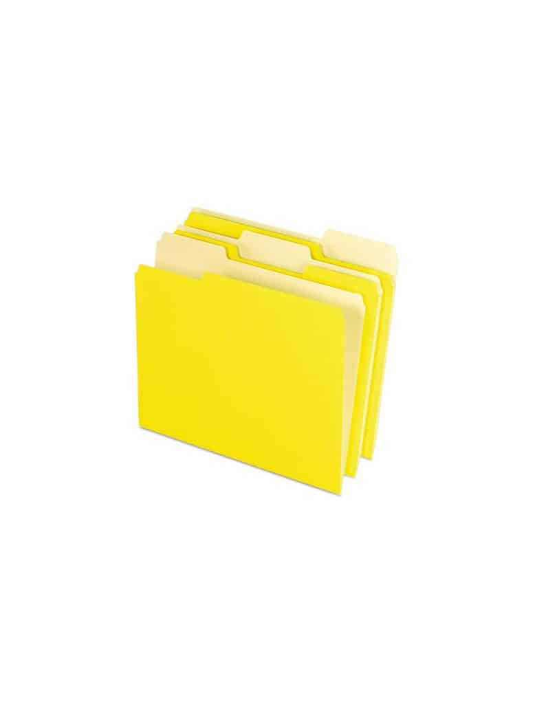 Folder - Tamaño Carta - Pendaflex - Color - 1 Pestana - Amarillo - 1 ...