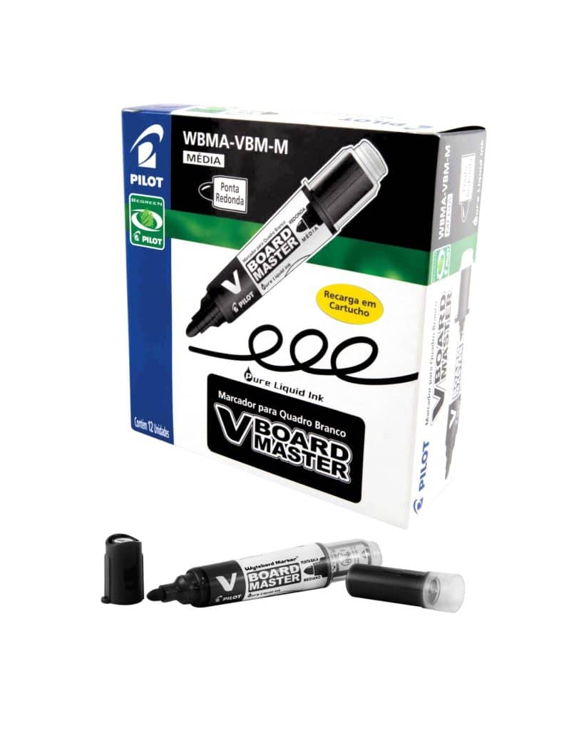Marcador - Pizarra - Recargable - Pilot - V-Board Master - Negro ...
