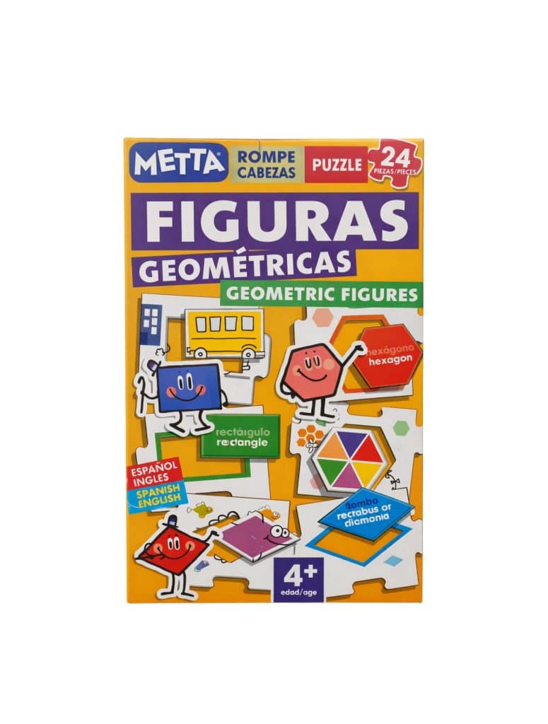 Rompecabezas - Metta - Figuras Geometricas - 24 Piezas - 1 Unidad - Arimany